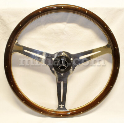 Mercedes 280SL 380SL 450SL 500SL 560SL Steering Wheel Mahogany W/ Nails ...