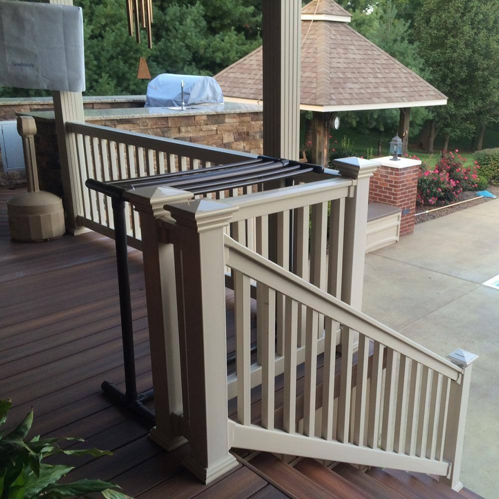 Weatherables Deck Railing Systems 3.5"X36"X72" Vanderbilt Khaki Vinyl ...