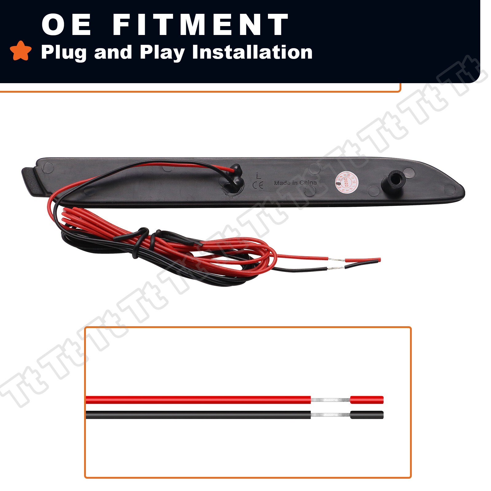 For 19-21 Toyota RAV4 03-07 Lexus GX470 Rear Bumper Reflector Brake ...