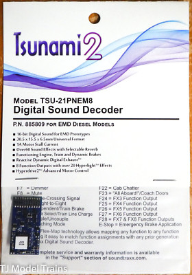 Tsunami2 / Soundtraxx #885809 Model TSU-21PNEM8 Digital Sound Dec ...