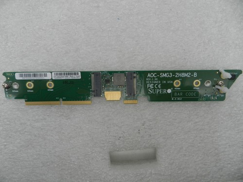Supermicro Big Twin 2x Hybrid NVMe/SATA M.2 SSD Carrier Card AOC-SMG3 ...