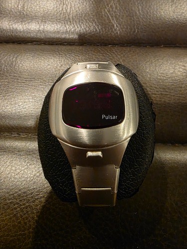 Vintage Pulsar P4 Executive Time Computer LED Wristwatch Steel | eBay