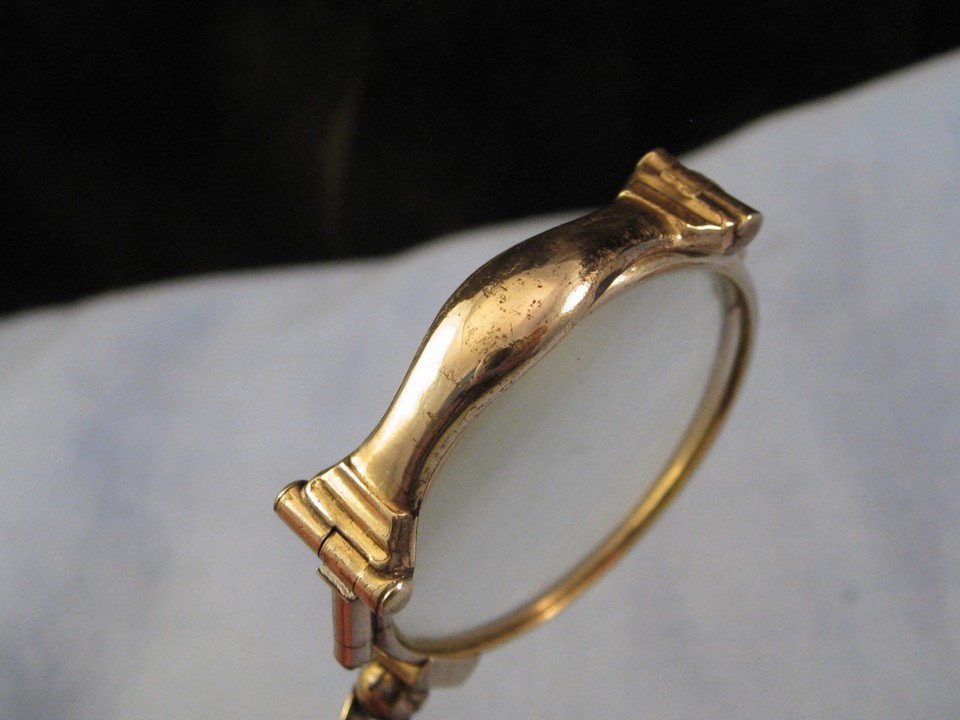 VICTORIAN ANTIQUE GOLD COBRA SNAKE ANTIQUE MAGNIFYING GLASS LORGNETTES ...
