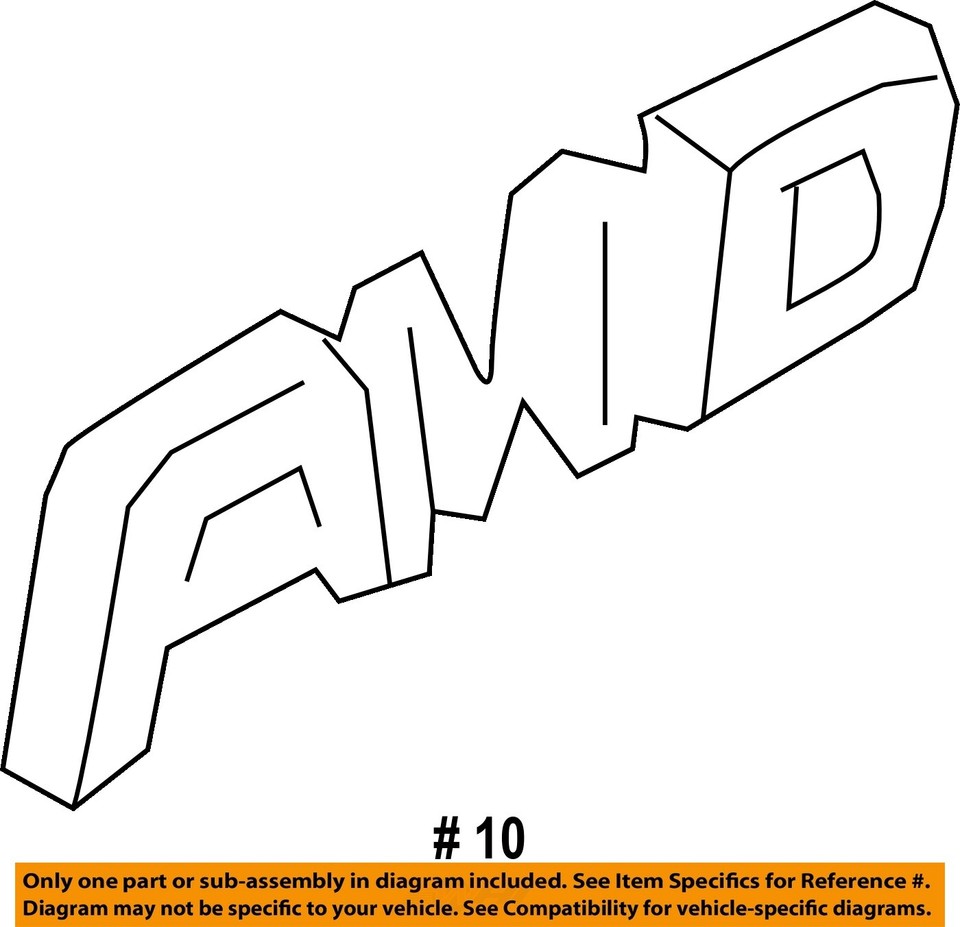 GM OEM 18-23 Equinox,Traverse Lift Gate Exterior Trim-Nameplate ...