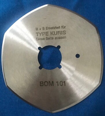 BOM-101 - 1 PC. 100 MM 6-CURVED CLOTH CUTTER BLADE FOR KURIS BOM 100 | eBay