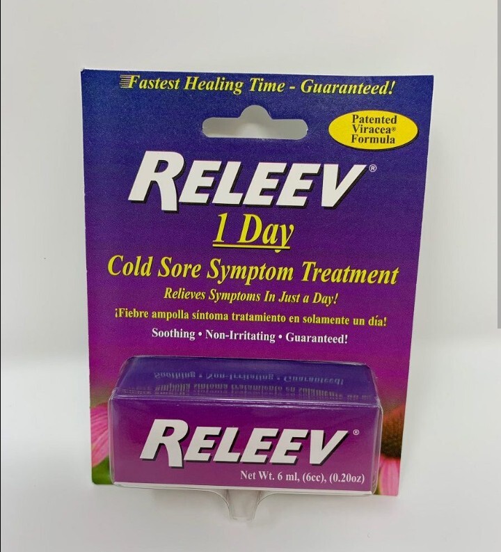 Releev 1 Day Soothing Cold Sore Symptom Treatment Fastest Healing Time ...
