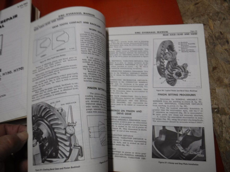 1967 GMC TRUCK ROCKWELL TANDEM SLHD SQHD REAR AXLE FACTORY OVERHAUL ...