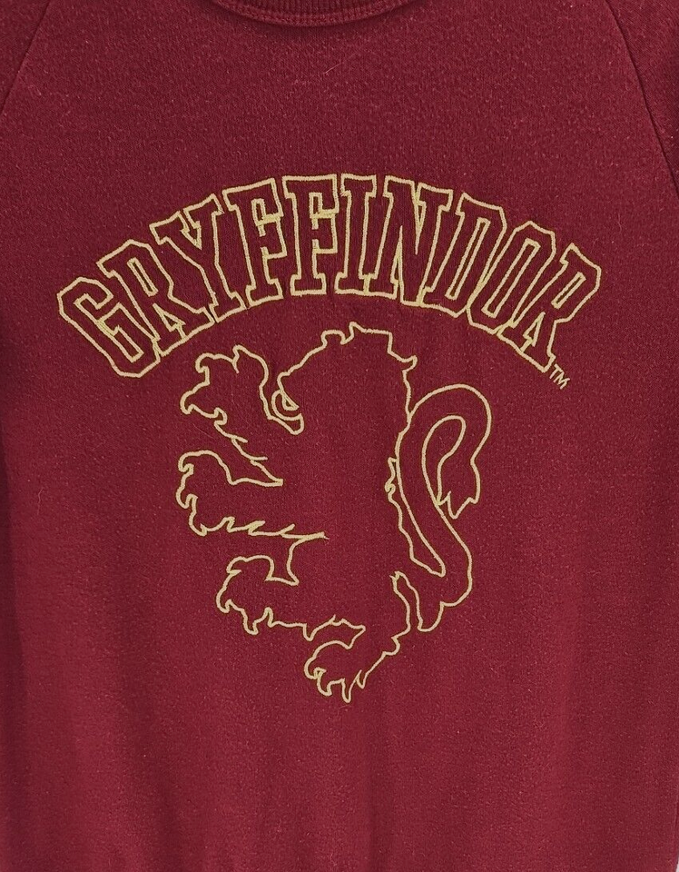 Harry Potter Top Pullover Womens Design Burgundy Red Long Sleeve Size M ...
