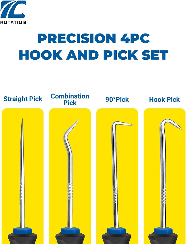 Precision Hook and Pick Set for Automotive | 4-Piece Hand Tools | eBay