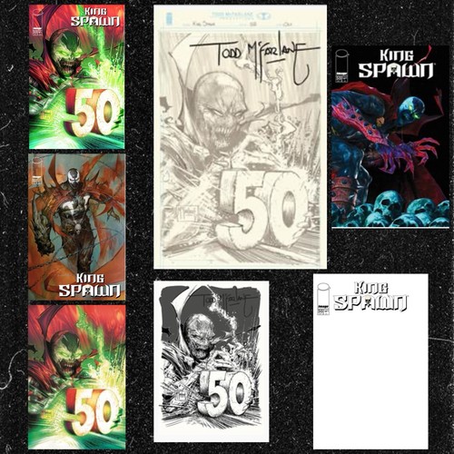 KING SPAWN #50 Presale 1:1000 1:250 1:100 1:50 & A-C x 50 MCFARLANE ...