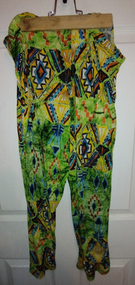 Eye Candy Womens Lounge Pants Mulitcolored geometric Print Side Pockets ...