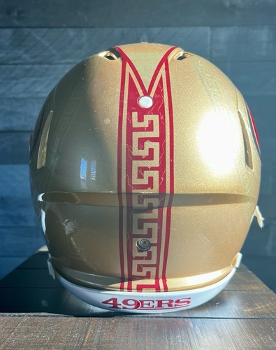 San Francisco 49ers Riddell Helmet - Aztec Designed - 1 of a Kind ...