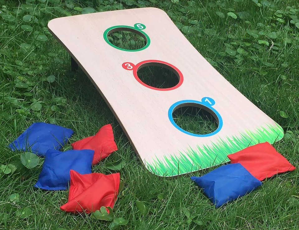Bean Bag Corn Hole Toss Target Throwing Board Family Childrens Garden ...
