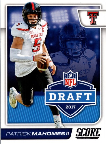 2017 Score - NFL Draft Patrick Mahomes II #2 ROOKIE RC | eBay