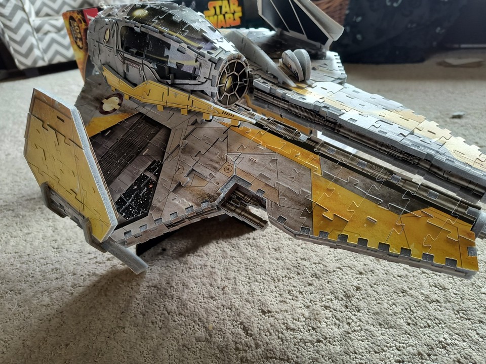 Puzz 3D Star Wars Anakins Jedi Starfighter 505 Pieces Complete With ...