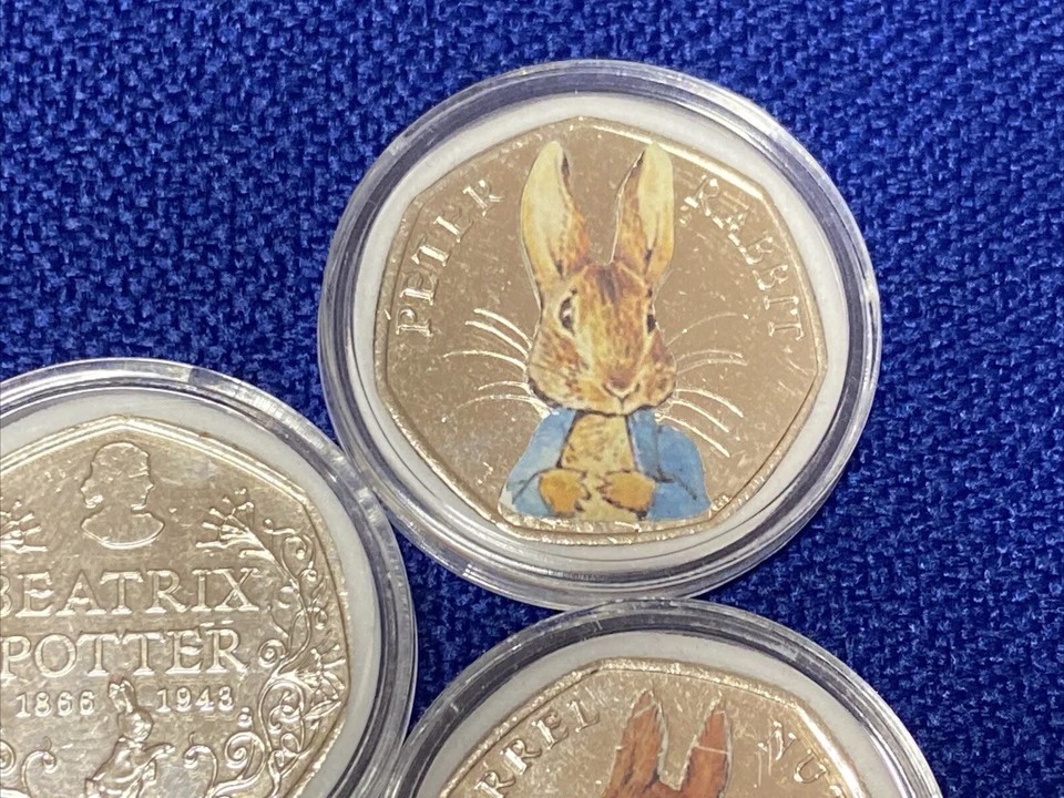 Beatrix Potter 🐰 50p Coin Full Set 2016 Uncirculated Royal mint ...