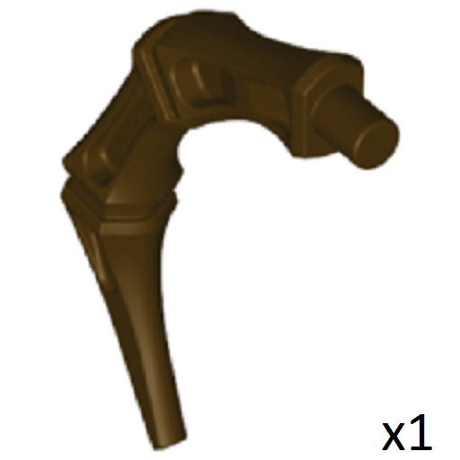 LEGO 15064 Dark Brown Appendage Bony Small with Bar (Leg Rib Tail) | eBay