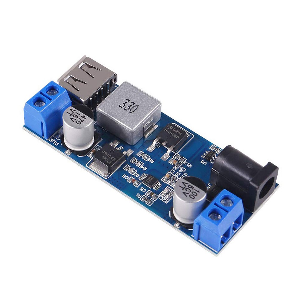 5PCS DC9V 12V 24V Step Down to DC 5V 5A Buck Converter Voltage ...
