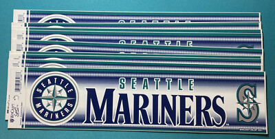 Seattle MARINERS VINYL Bumper Sticker MLB Wincraft LICENSED MADE IN U.S ...
