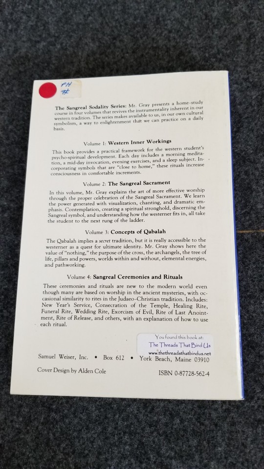 SANGREAL SACRAMENT Sodality Series Vol. 2 by William G. Gray 1983 NM ...