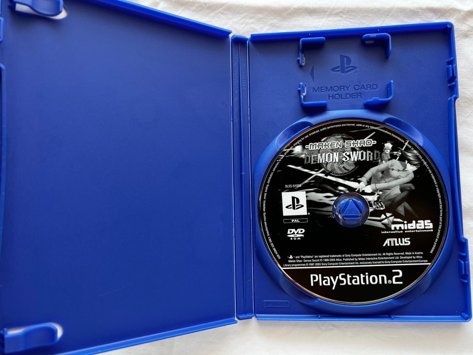MAKEN SHAO DEMON SWORD Sony Playstation 2 PS2 PAL UK English NI ...