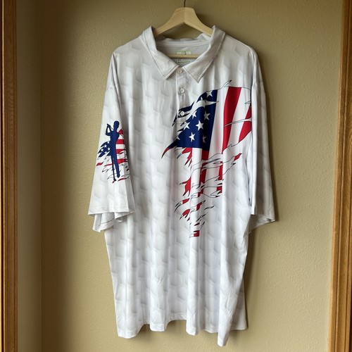 OBNOXIOUS GOLF Polo Shirt 5XL THE PATRIOT American Flag The OG of Loud ...