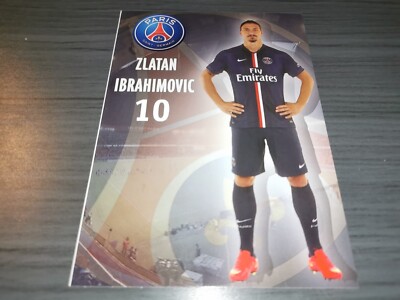 Zlatan Ibrahimovic Unsigned Paris Saint Germain autograph card | eBay