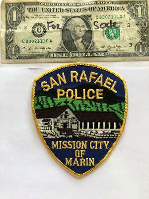 San Rafael California Police patch Un-sewn great condition | eBay