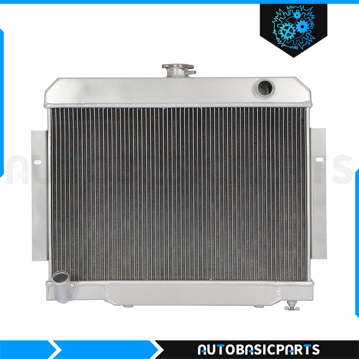 For 1972-1981 Jeep CJ5 5.0L 1976-1986 Jeep CJ7 4.2L Aluminum Radiator ...