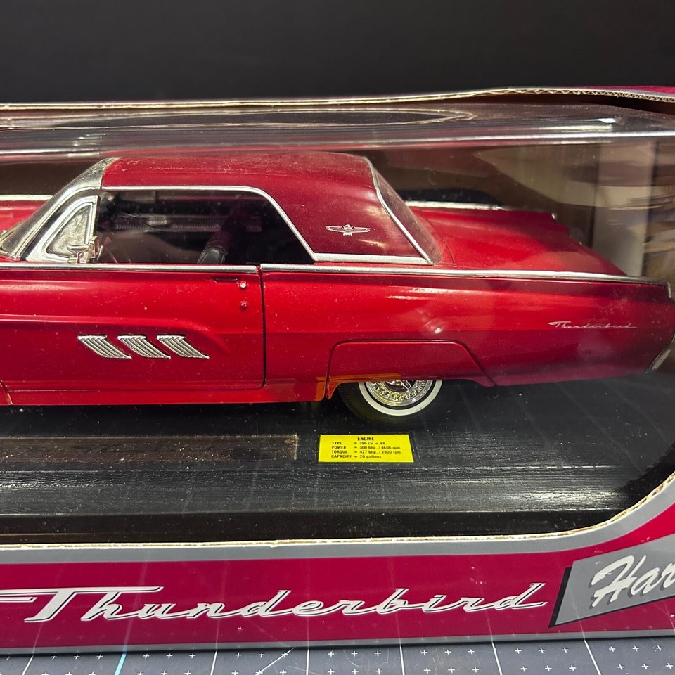 Anson Classic Ford 1963 Thunderbird 1:18 Diecast Car Red Hardtop | eBay