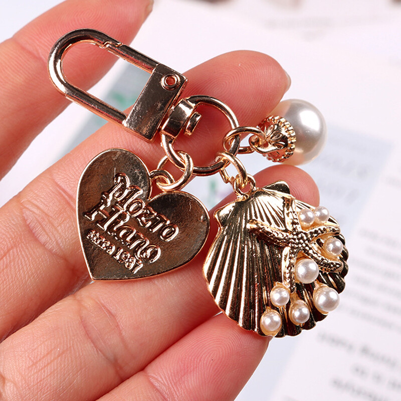 Metal Buckle Charm Key Ring Heart Alloy Keychain Car Bag Pendant Gift ...