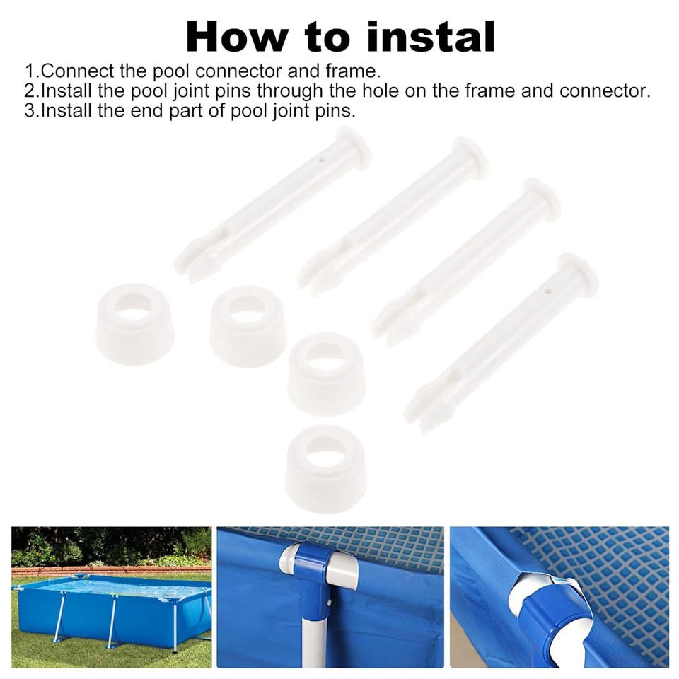 36 Pcs Plastic Pool Connector Pins Pool Seals Compatible with Intex 13 ...