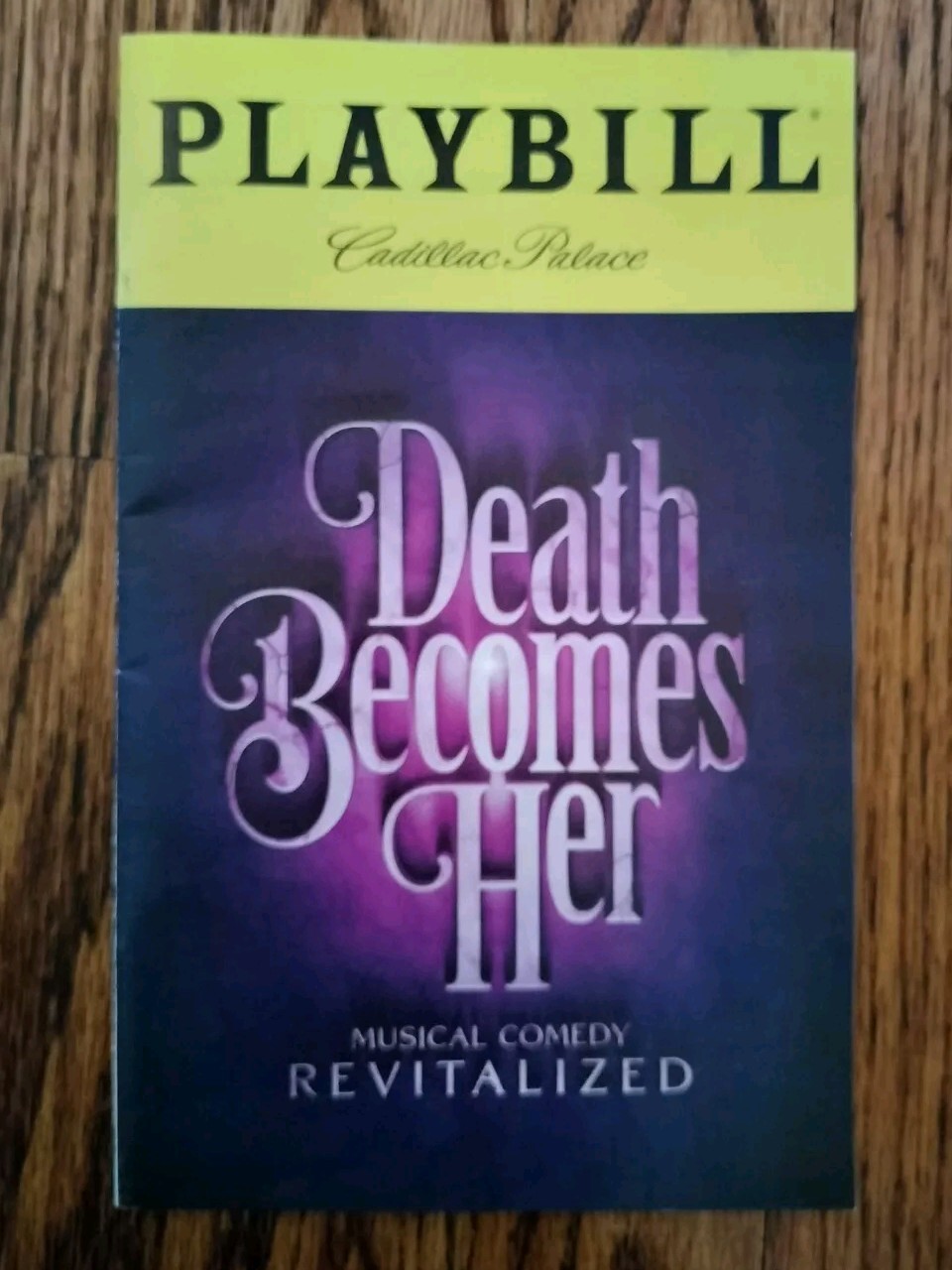 Death Becomes Her Playbill, Chicago Pre-Broadway Run | eBay