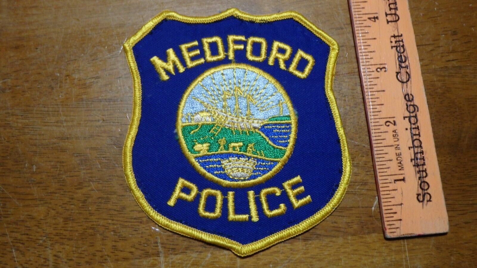 MILFORD MASSACHUSETTS POLICE DEPARTMENT PATCH OBSOLETE BOX Z #4 | eBay