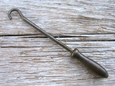 Nice Old Antique Small 3" Glove Buttonhook with Brass Handle Victorian ...