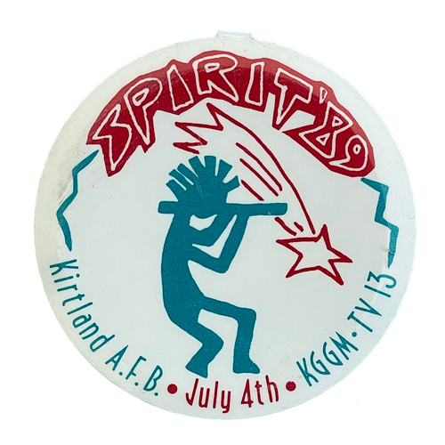 Spirited Kirkland AFB July 4th HGGM TV 13 Metal Clasp Pinback 2 in | eBay