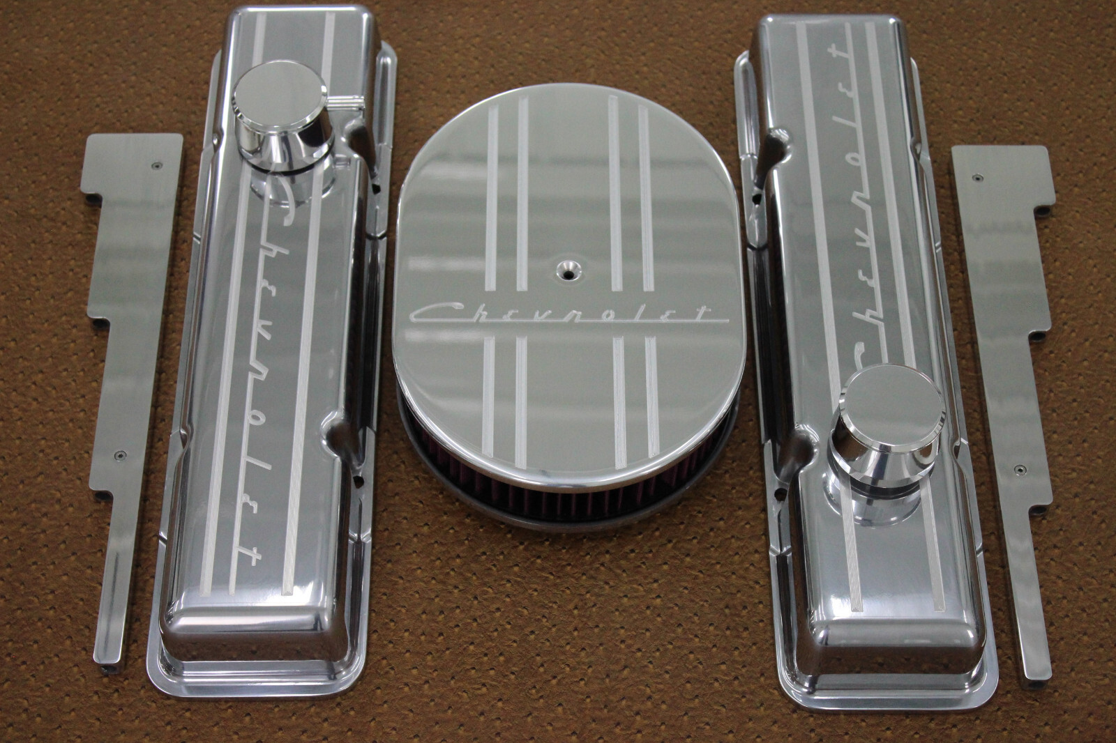 Chevrolet Script Small Block TALL Valve Cover Set | eBay