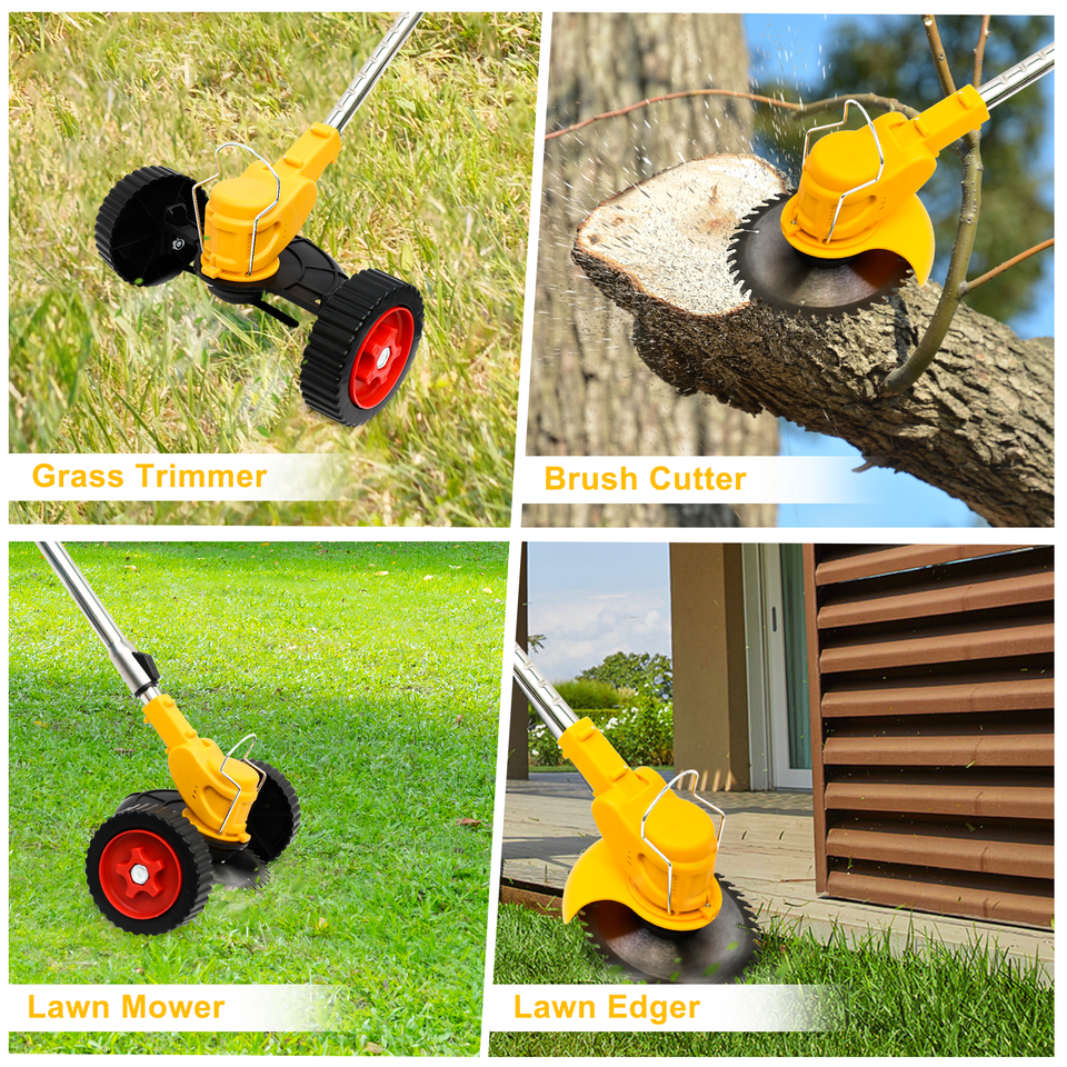 Electric Cordless Grass String Trimmer Lawn Edger Weed Wacker Cutter 2 ...