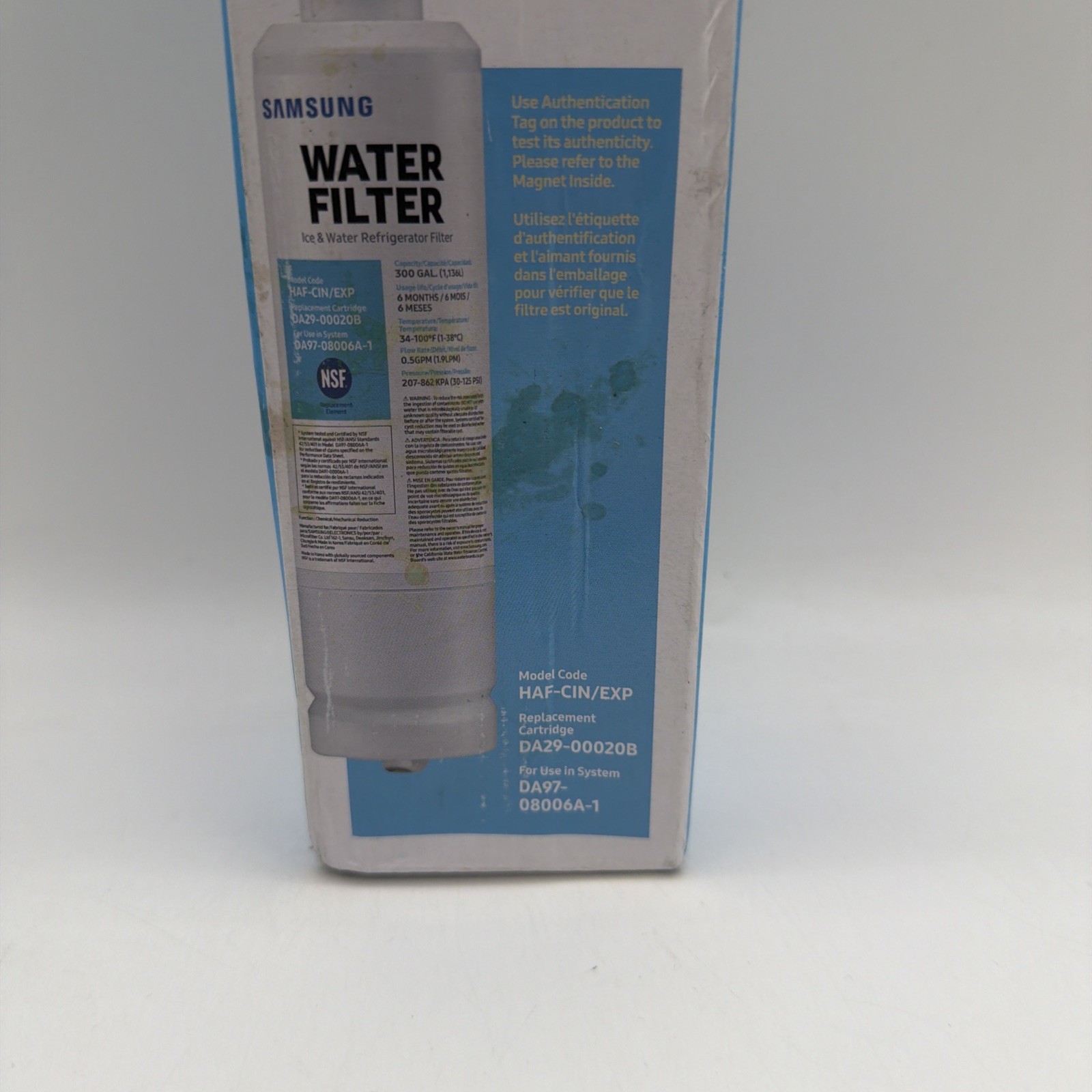 Samsung Genuine Filter for Refrigerator Water and Ice 1 Pack | eBay
