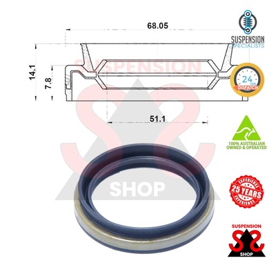Seal Ring, Wheel Hub Suit MAZDA 323 1.5 (BF105) 323 III Saloon (BF ...