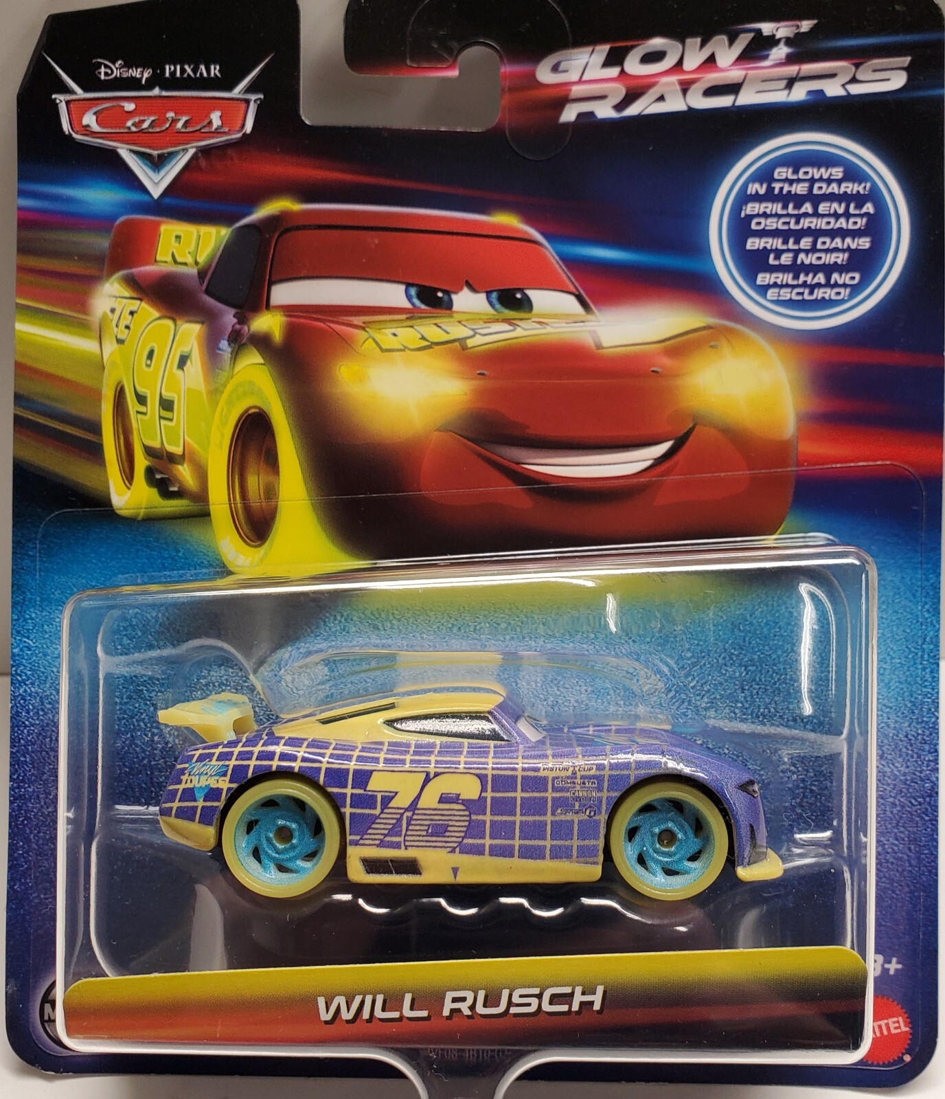 Disney Pixar Cars GLOW RACERS “WILL RUSCH #76 194735202263| eBay