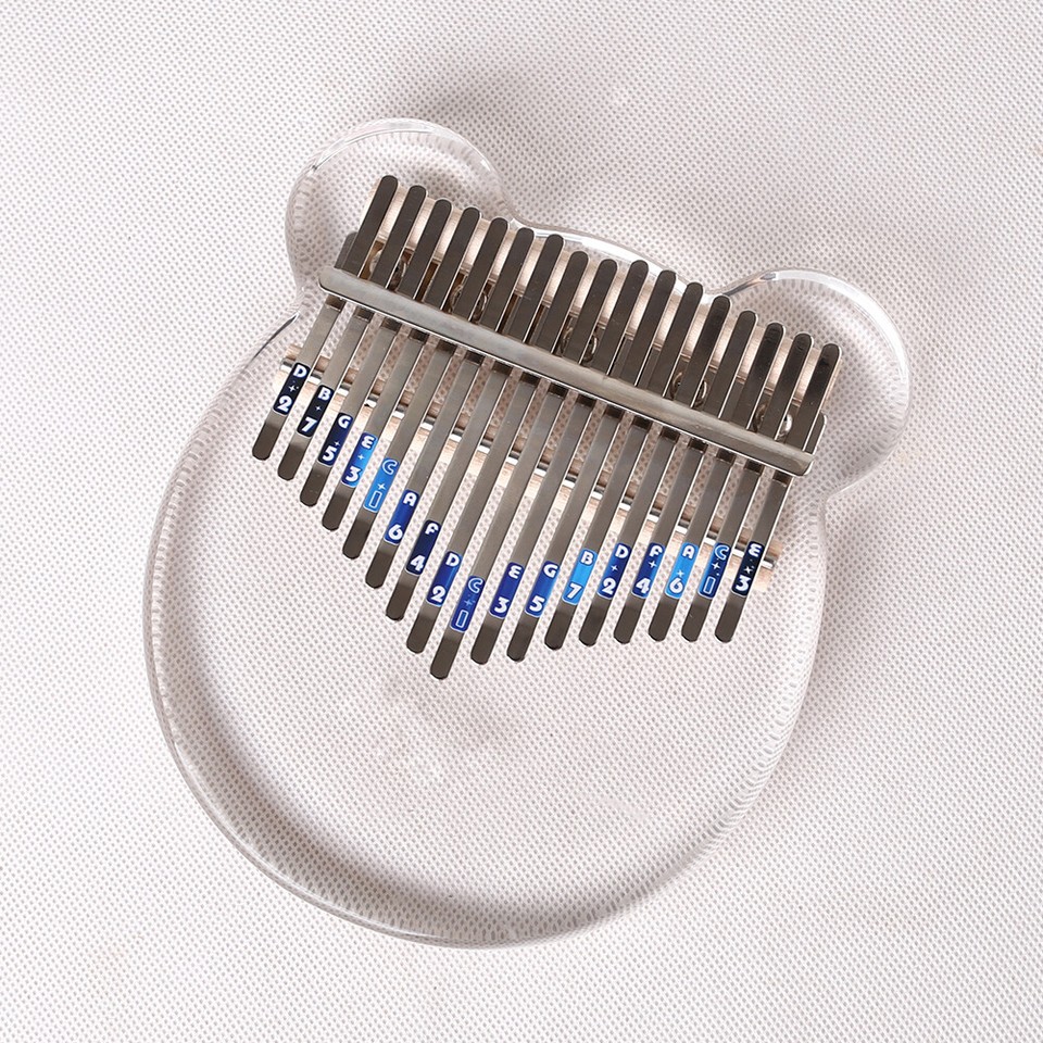 17 Key Kalimba Mbira DIY Parts Set Thumb Piano Shrapnel Tuning Hammer ...