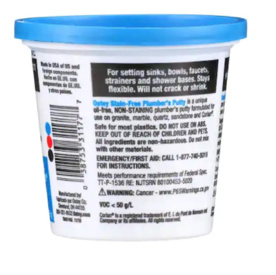 9 oz. Stain-Free Plumber's Putty, Plumbing Accessories, Pipe Putty ...