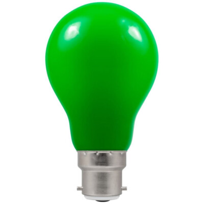 Electrical Products 25W 240V BC B22 GLS Green Coloured Light Bulb ...