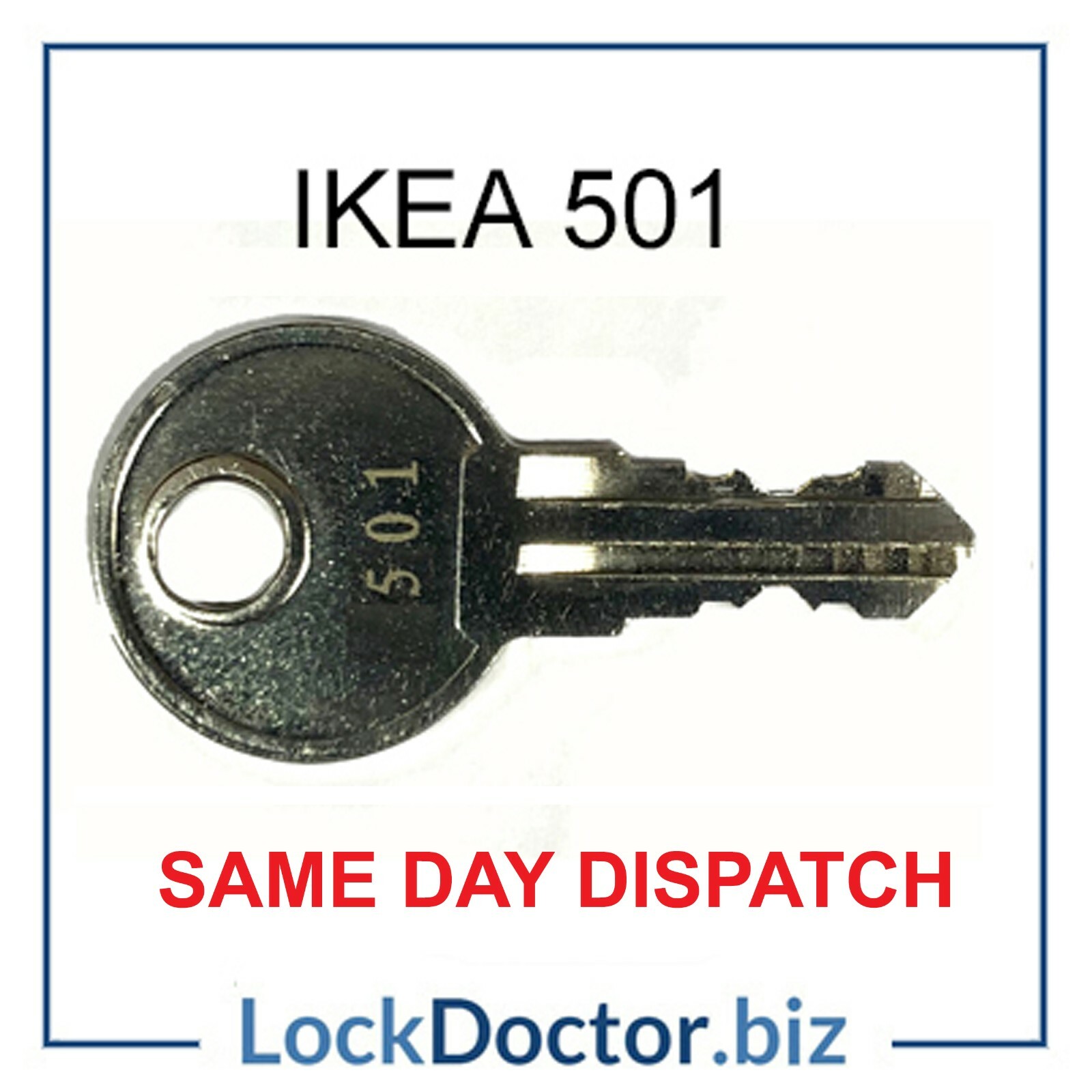 IKEA Steel Replacement Key (IKEA 501) For Desk Multi Drawers & Filing ...