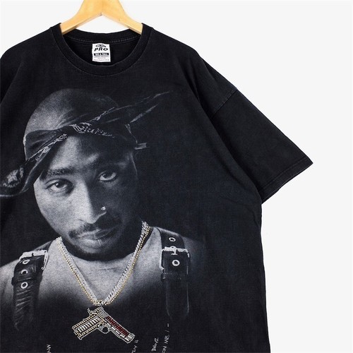 00 s PRO 2PAC Crew Neck Short Sleeve Print T Shirt Men s US 3XL Size ...