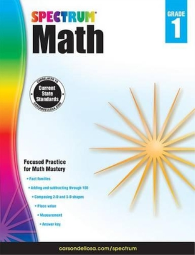 Spectrum Math Workbook, Grade 1 (Poche) Spectrum 9781483808697 | eBay