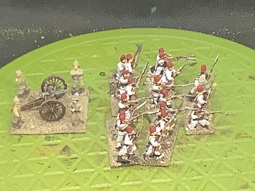 15mm Painted Colonial Egyptian Infantry (20) w Artillery w/4 Crew | eBay