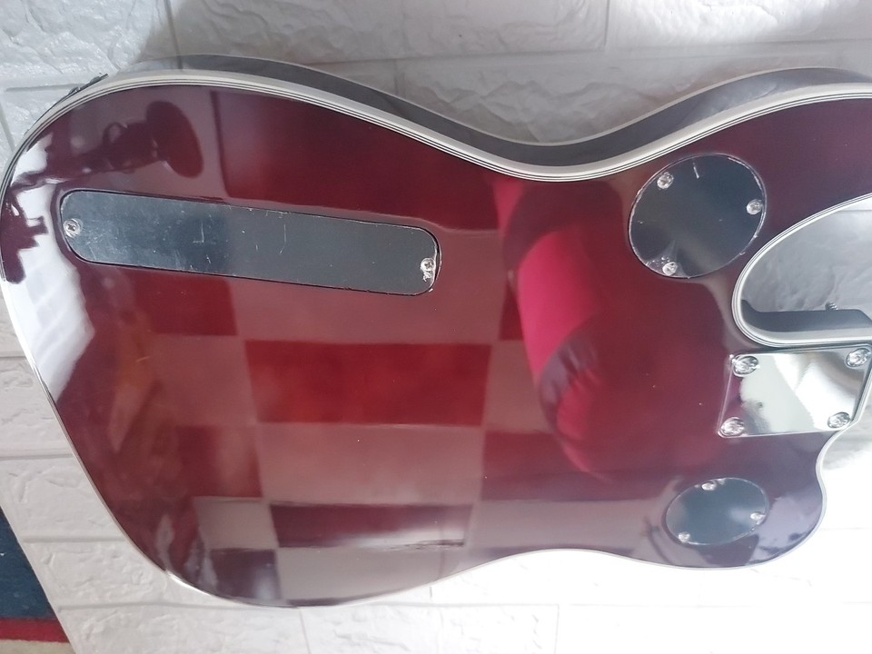 NEW LOADED Thinline Tele BODY Telecaster YELLOW QUILTED TOP. HH BIGSBY ...