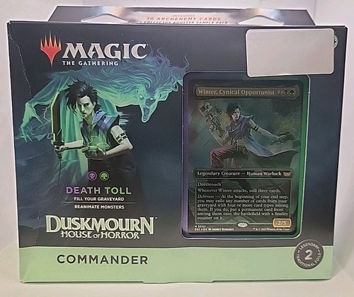 NEW Magic: The Gathering Duskmourn: Death Toll Commander Deck - Sealed ...